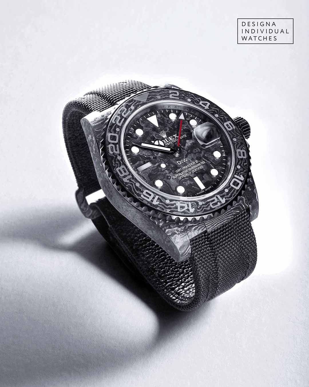 Buy NTPT Carbon DiW Rolex GMT ALL BLACK Online | WORLDTIMER