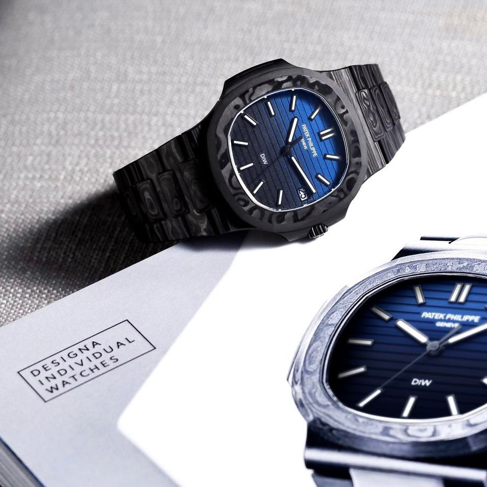 Buy Patek Philippe DiW Nautilus BLACK GRAIL G-BLUE | WORLDTIMER