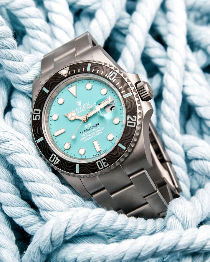 Buy Rolex DiW Submariner AQUAMARINE 勞力士水鬼 Online | WOLRDTIMER – WORLDTIMER