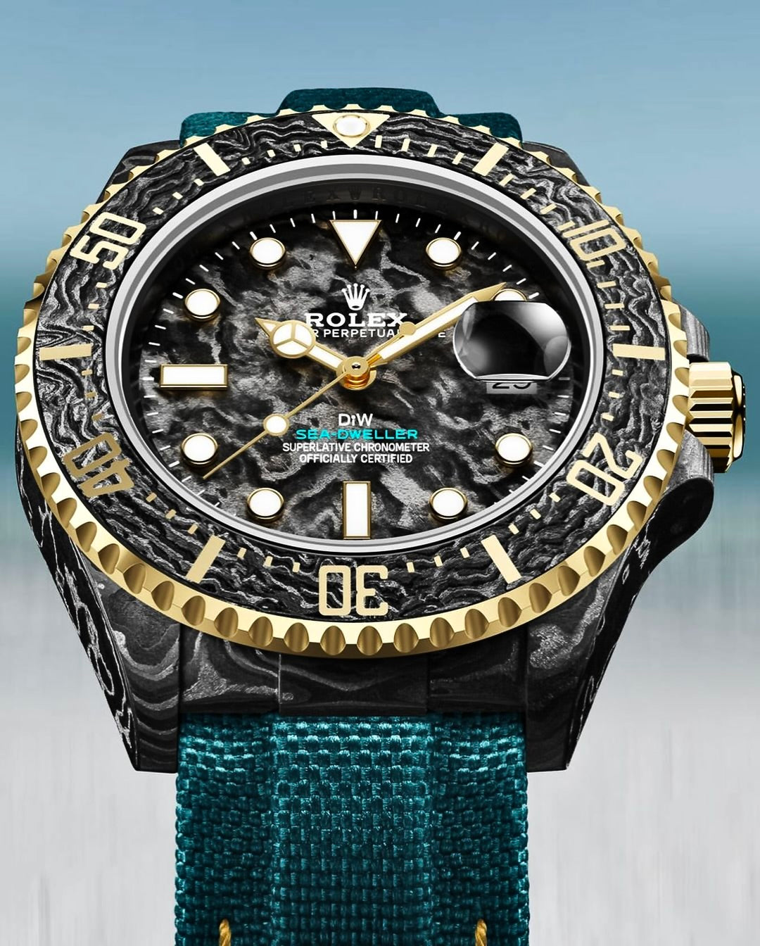 Buy NTPT Carbon Rolex DiW Sea Dweller TURQUISE Online | WORLDTIMER