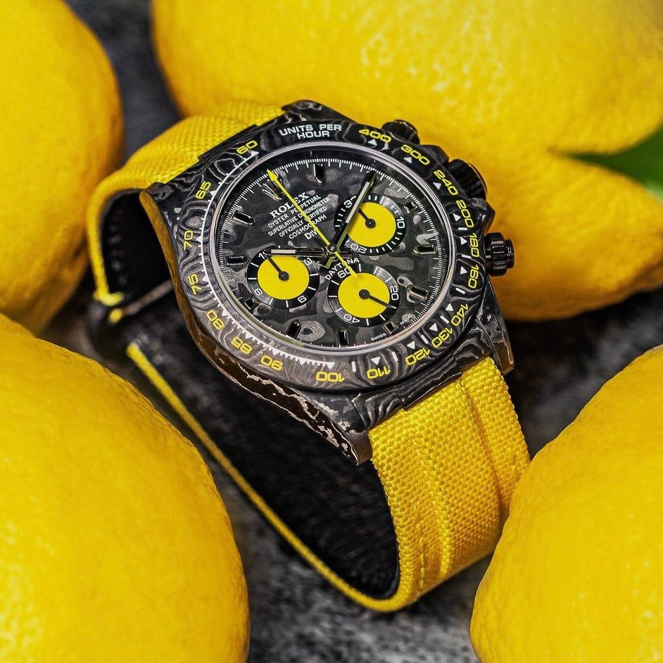 Buy NTPT Carbon Rolex DiW Daytona LEMON EDITION Online | WORLDTIMER