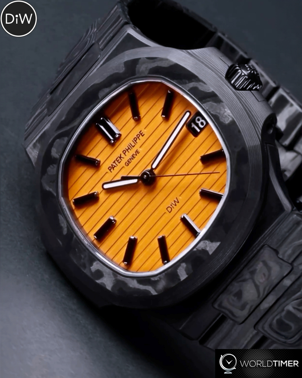 Buy Patek Philippe Nautilus 5711 DiW Orange Dial Online | WORLDTIMER