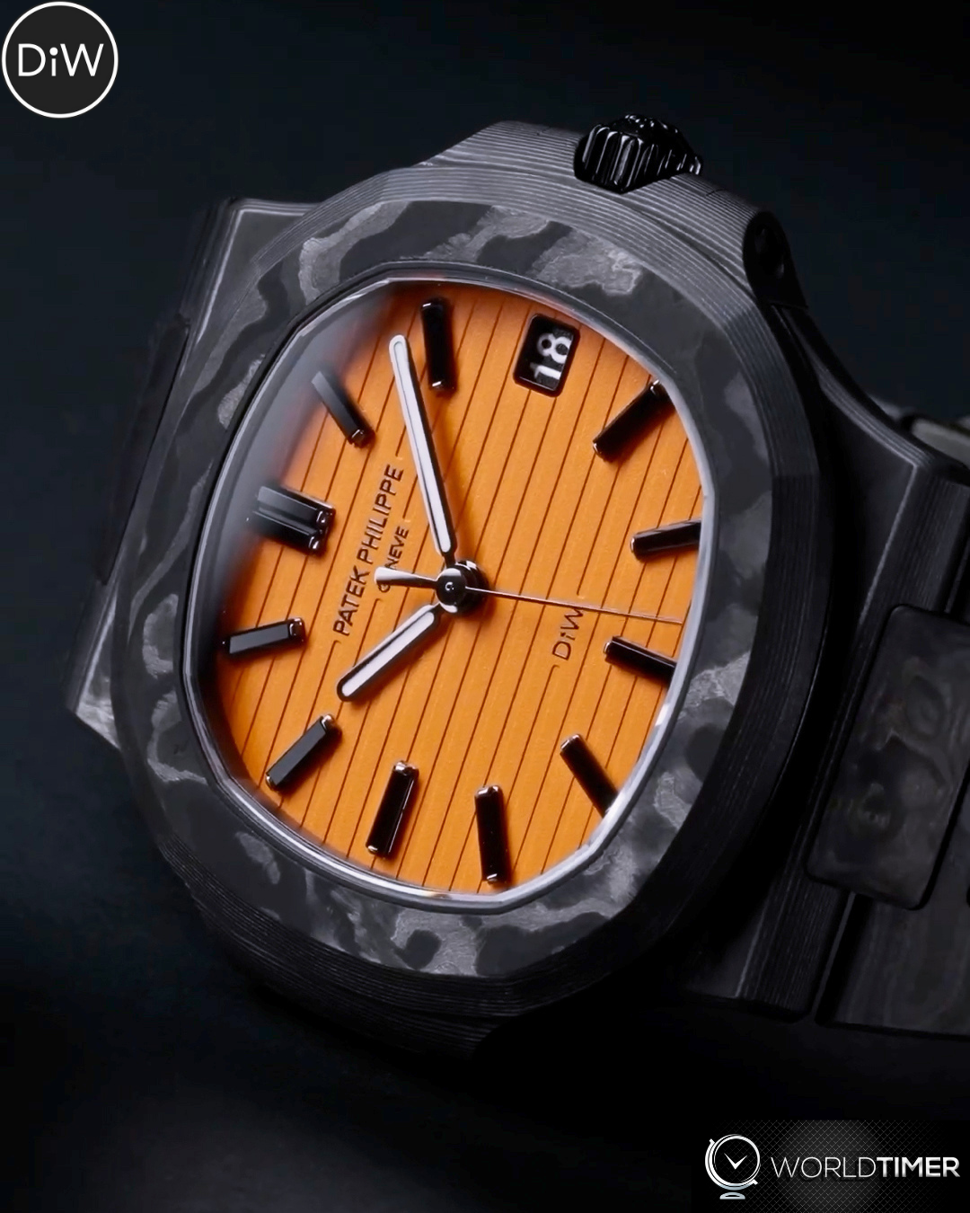 Buy Patek Philippe Nautilus 5711 DiW Orange Dial Online | WORLDTIMER