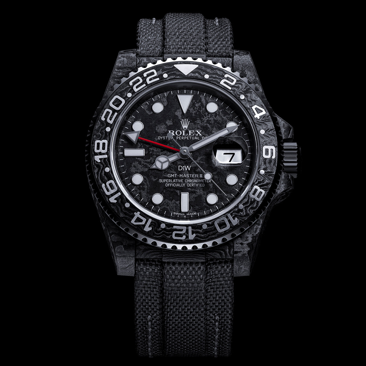 Buy NTPT Carbon DiW Rolex GMT ALL BLACK Online | WORLDTIMER