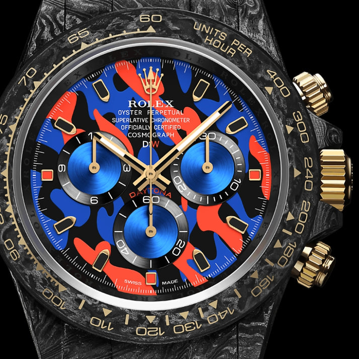 Buy DiW Rolex Daytona 41mm Watch "MILITARY RED" Online | WORLDTIMER