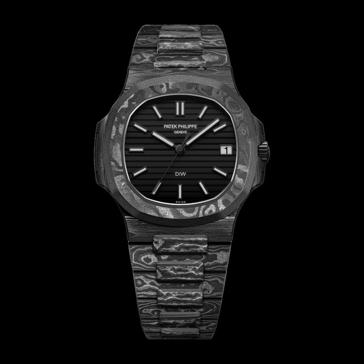 Buy DiW Patek Philippe Nautilus "ALL CARBON BLACK" (Retail:EUR 184.990 ...