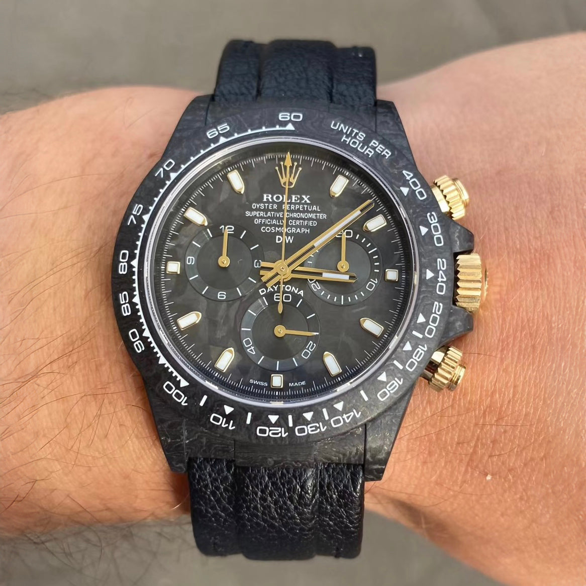 Buy NTPT Carbon Rolex DiW Daytona "BLACK & GOLD" Online | WORLDTIMER
