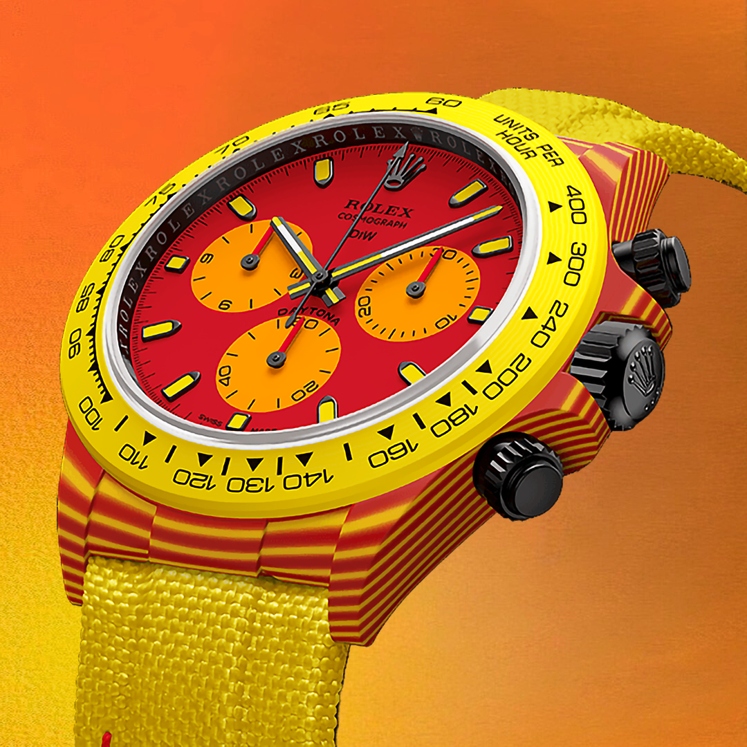 Buy Quartz Fiber Rolex DiW Daytona VOLCANO Online | WORLDTIMER