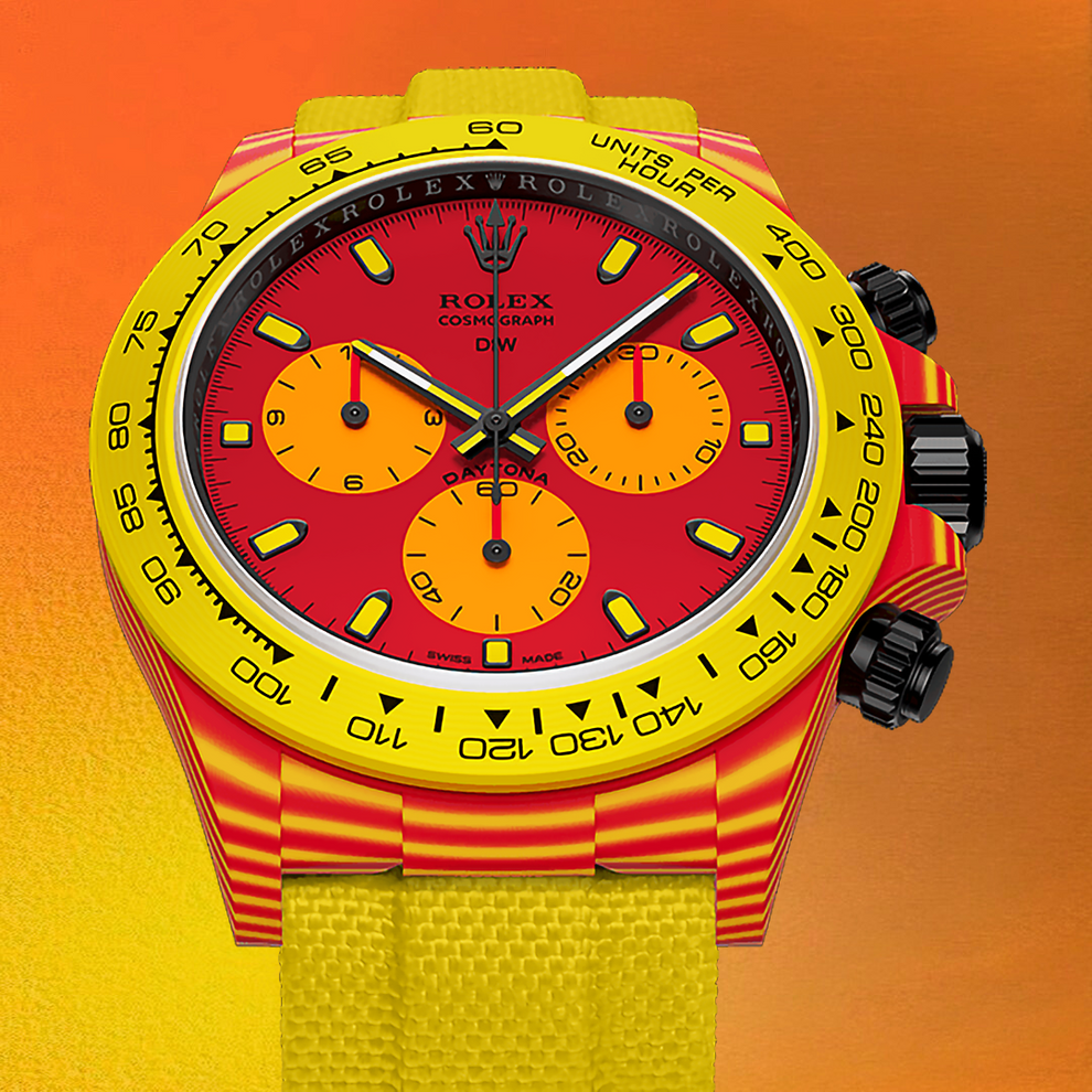 Buy Quartz Fiber Rolex DiW Daytona VOLCANO Online | WORLDTIMER