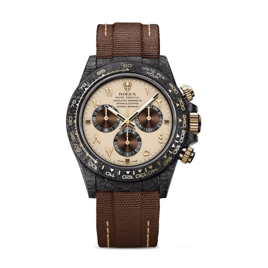 Buy Rolex DiW Carbon Daytona DESERT EAGLE ARABIC Online | WORLDTIMER