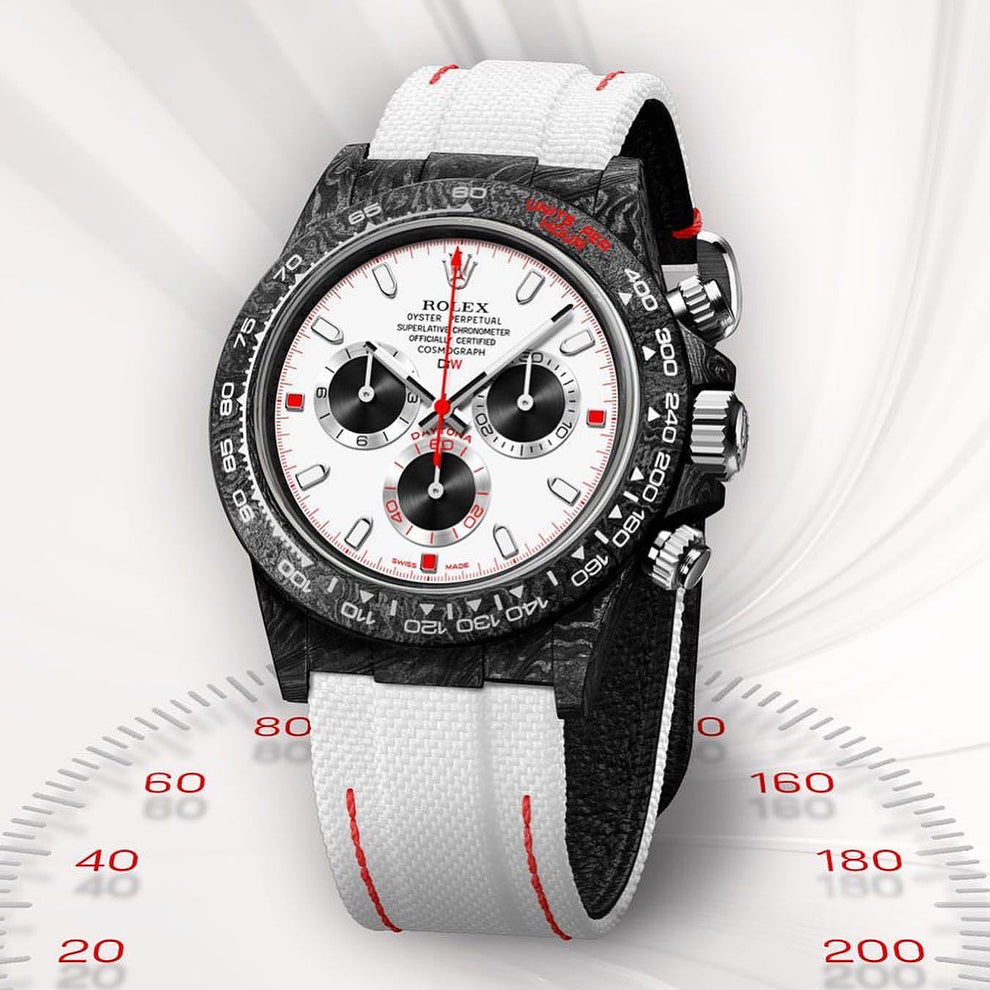 Buy NTPT Carbon DiW Rolex Daytona SPEEDSTER WHITE Online | WORLDTIMER