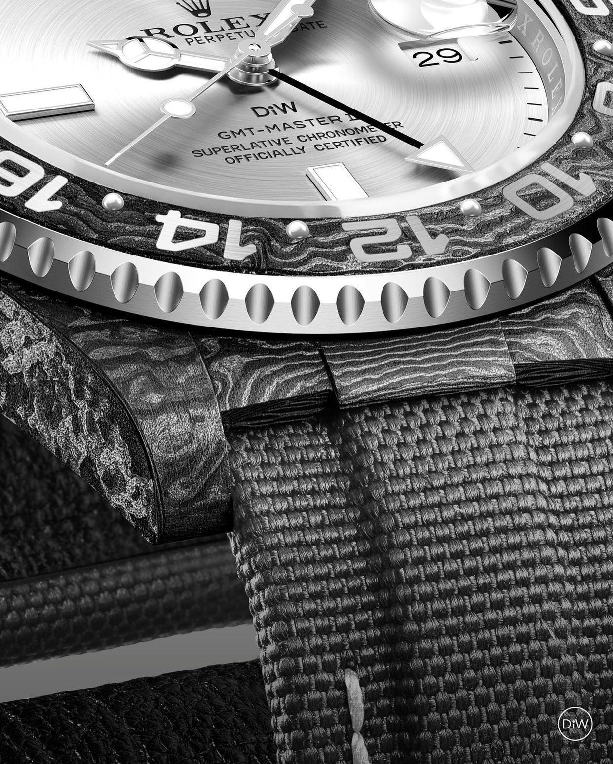 Buy Rolex DiW Carbon GMT-Master II SILVER C Online | WORLDTIMER