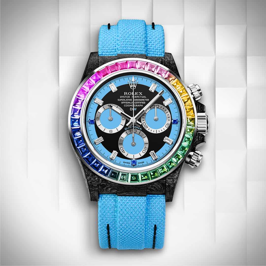 Buy DiW Rolex Daytona RAINBOW BLUE 彩虹圈Daytona (Retail:EUR 76.990 ...