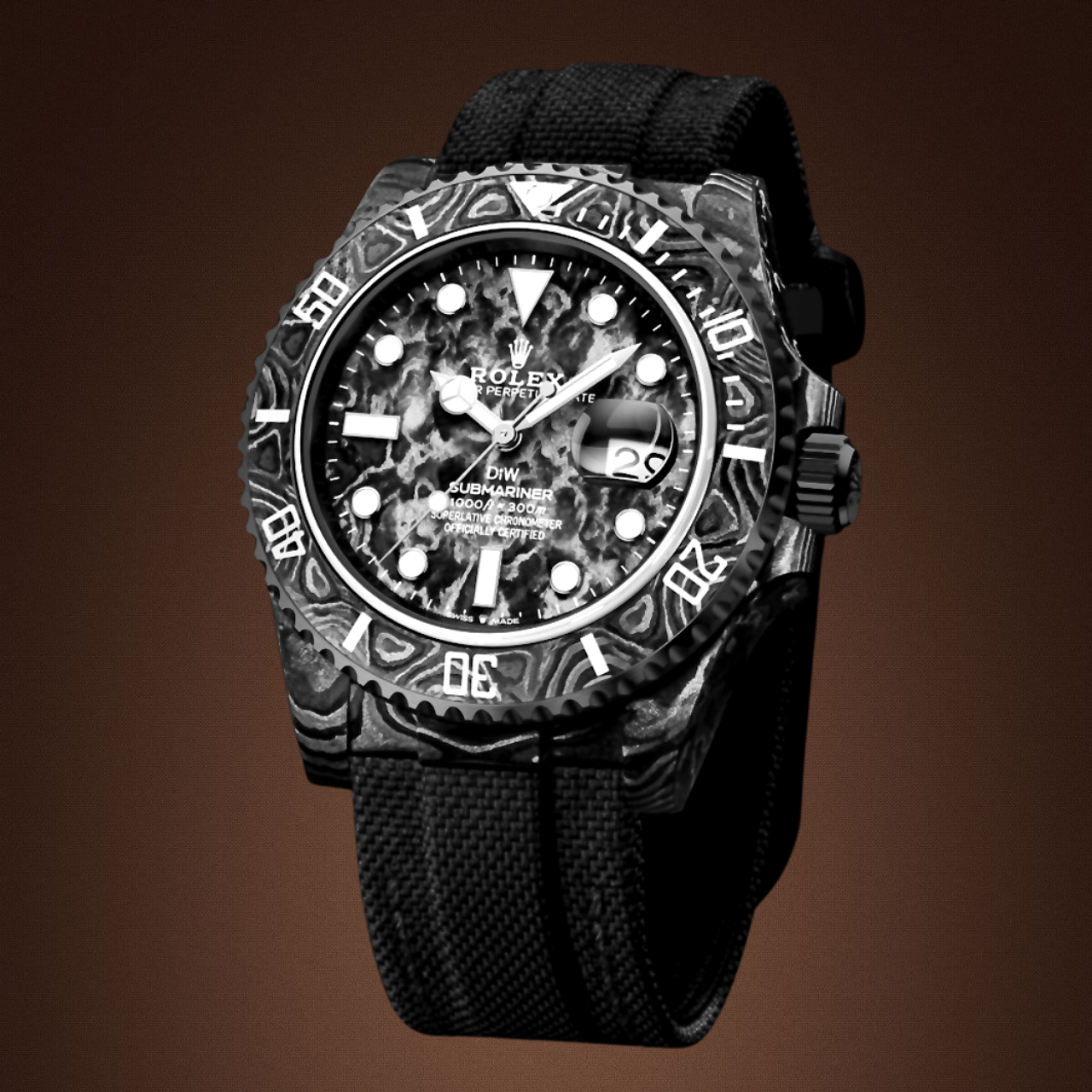 Buy DiW Rolex Submariner "ALL CARBON BLACK" (Retail:EUR 42.990) Online ...